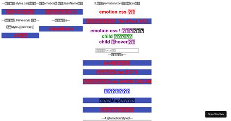 Emotion Css Codesandbox