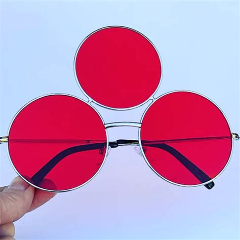 Third Eye Sunglasses Rave Fashion Goddess Three Lens Glasses Three
