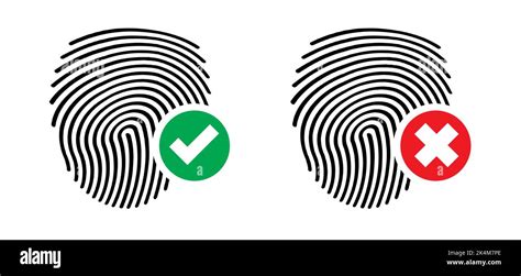 Fingerprint Or Finger Print Pictogram Personal Touch Id App For Right