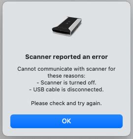 Fixed Scanner Reported An Error When Starting Scanner MacManus Nl