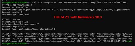 ricoh theta x setting static ip over web api camera 360 developer