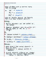 Understanding Polyatomic Compounds Formula Identification And Course Hero
