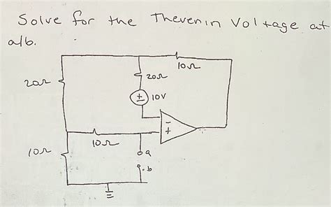 Solved Solve For The Thevenin Voltage At