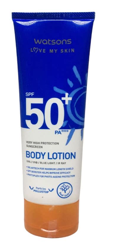 Watsons Very High Protection Sunscreen Body Lotion Spf 50 2024 Asia