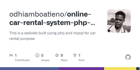 GitHub Odhiamboatieno Online Car Rental System Php Mysql This Is A Webiste Built Using Php