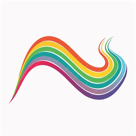 Abstract Vector Colorful Wave Lines Isolated On White Background For Design Elements In Concept