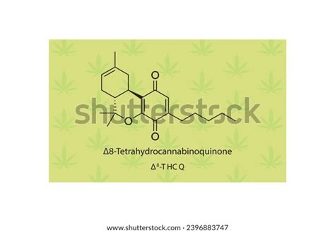 Molecular Skeletal Structure Cannabinoid Chemical Structure Stock