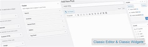 Classic Editor And Classic Widgets Wordpress Plugin