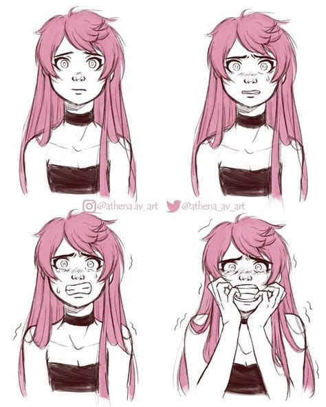 Scared Face Expression Drawing Artofit