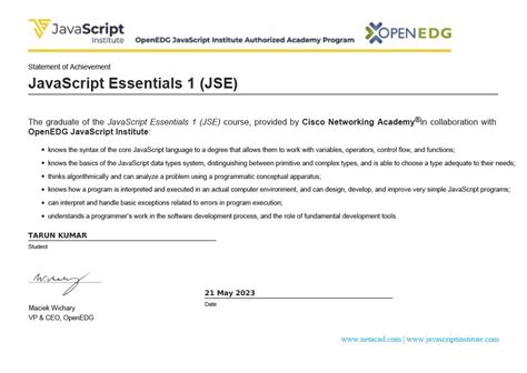 Tarun Kumar On Linkedin Javascript Openedg Cisconetworkingacademy Webdevelopment