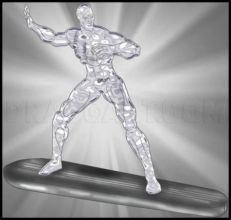 How To Draw The Silver Surfer Drawing Step By Step By Dawn Dragoart