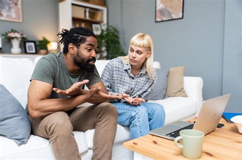 Young Couple A Man And A Woman Discuss Difficult Philosophical