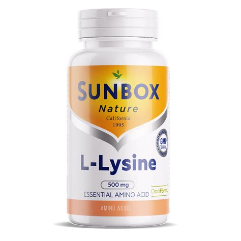 БАД SUNBOX Л Лизин 500 мг l lisine купить по цене 1473 ₽ в интернет ...
