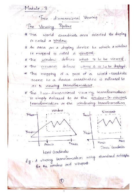 Module Cg Notes BSc Computer Science Studocu