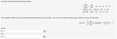 solved consider the boundary initial value problem alu ди 2