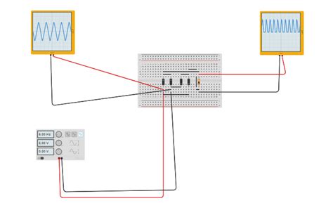 Circuit Design Full Wave Rectifier Tinkercad