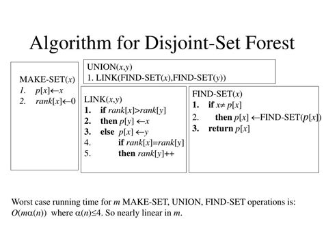 PPT Disjoint Sets Data Structure Chap 21 PowerPoint Presentation