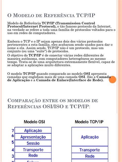 O Modelo De Referência Tcpip Iii Ano Pdf Protocolo De Controle De Transmissão Suíte De
