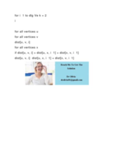 solution consider a weighted directed graph g with n vertices and m
