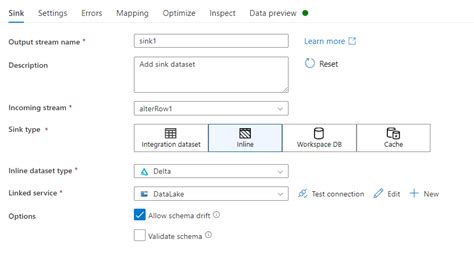 Schema Drift For Upsert Action In Data Flow Microsoft Qanda