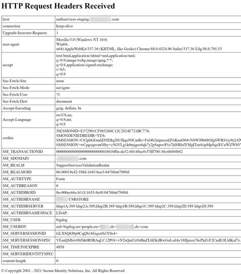 Pro Tip Displaying Siteminder Headers Secure Identity Solutions