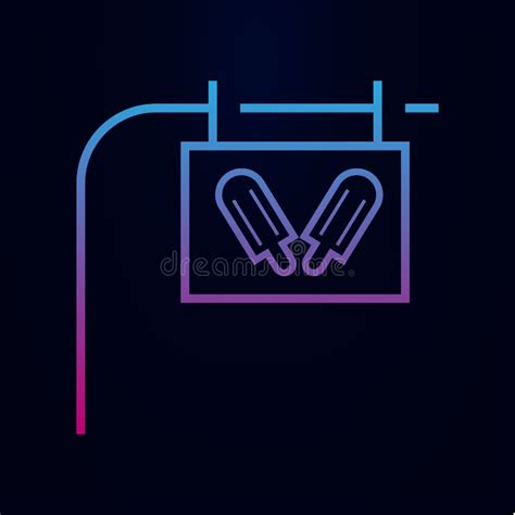 Ice Cream Sticker Nolan Icon Simple Thin Line Outline Vector Of Web Icons For Ui And Ux