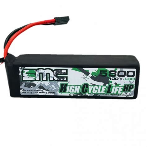 SMC 6S LiPo Battery W TRX Connector 22 2V 5800mAh 150C Discount RC Parts