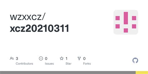 GitHub Wzxxcz Xcz20210311
