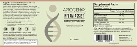 Inflam Assist 30 Tablets Vis Clinic Wellness Market