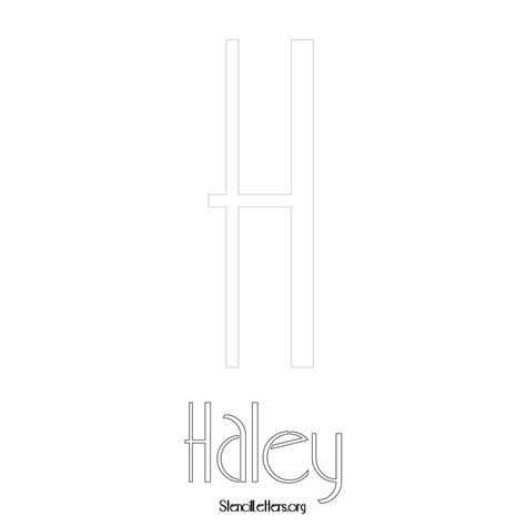 Haley Free Printable Name Stencils With 6 Unique Typography Styles And