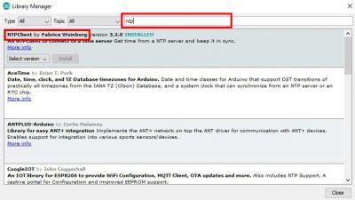 ESP ESP NTP Client Server Getting Date And Time ElectroPeak