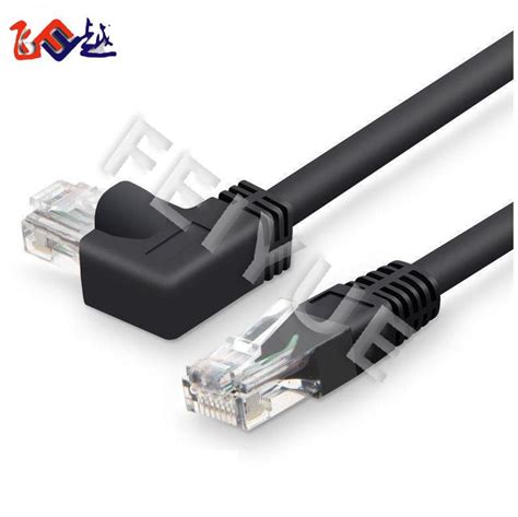 UTP Cat5e CAT6 Patch Cord With 90 Degree Angle Network Patch Cable China CAT6 Cable With Angle