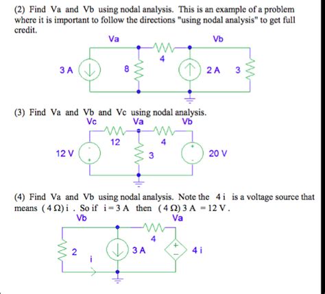 Solved Find Va And Vb Using Nodal Analysis This Is An Chegg