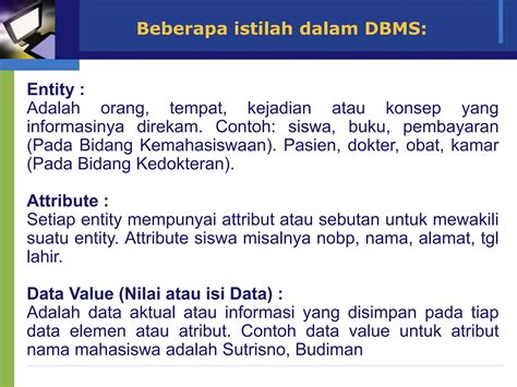 Basis Data Adalah Ilmu Untuk Organisasi Data Modern Ppt