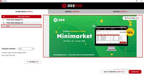 Panduan Menambah Slider Image Pada Beepos Price Checker