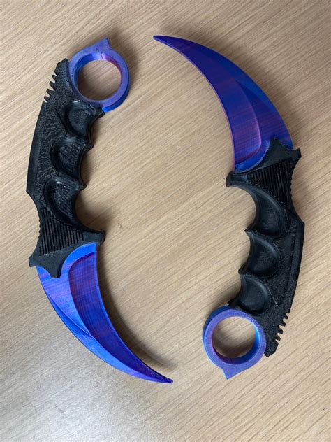 3d Printed Karambit Knife Counter Strike 2 Cs Go Inspired Custom Replica High Quality Karambit