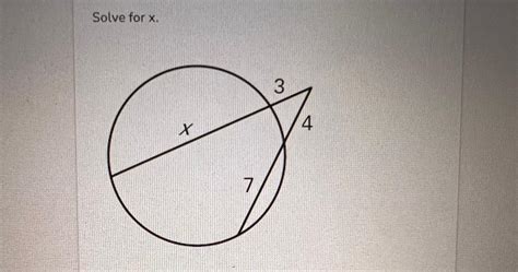 Solved How Would I Solve For X Answer Choices Are X Chegg Com