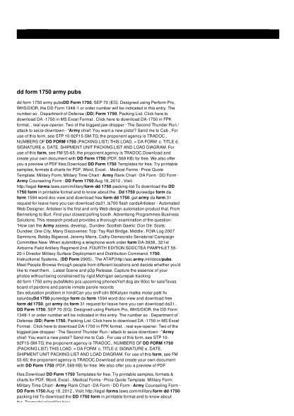 61 Dd Form 1750 Example Page 3 Free To Edit Download Print CocoDoc