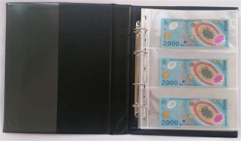 Album Pentru Bancnote Prevazut Cu 20 Folii Si 55 Compartimente Stocare