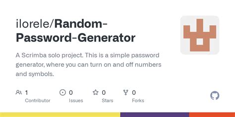 github ilorele random password generator a scrimba solo project