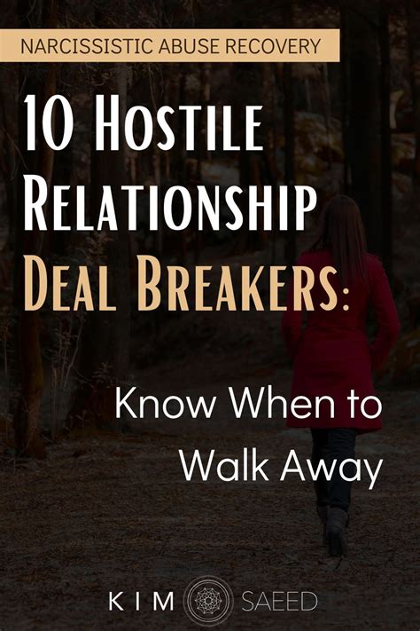 10 Hostile Relationship Deal Breakers Know When To Walk Away Artofit