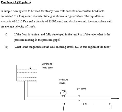 solved problem 1 50 points a simple flow system to be