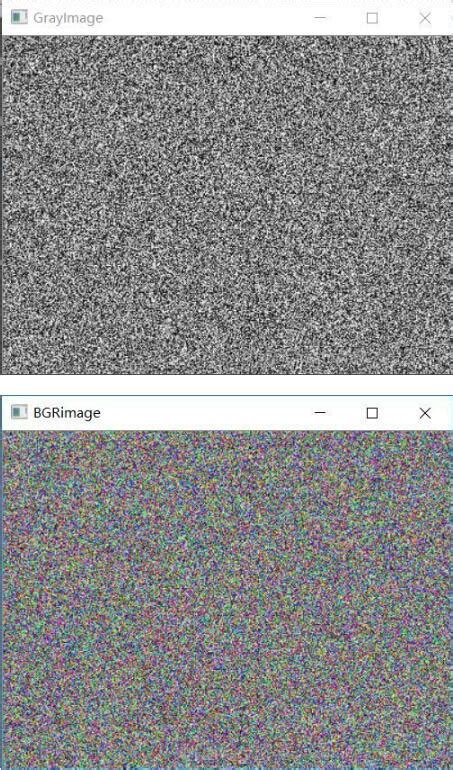 宜配屋 Python Opencv 实现将数组转换成灰度图和彩图