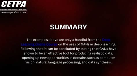 Ppt Generative Adversarial Networks Gans And Their Applications In