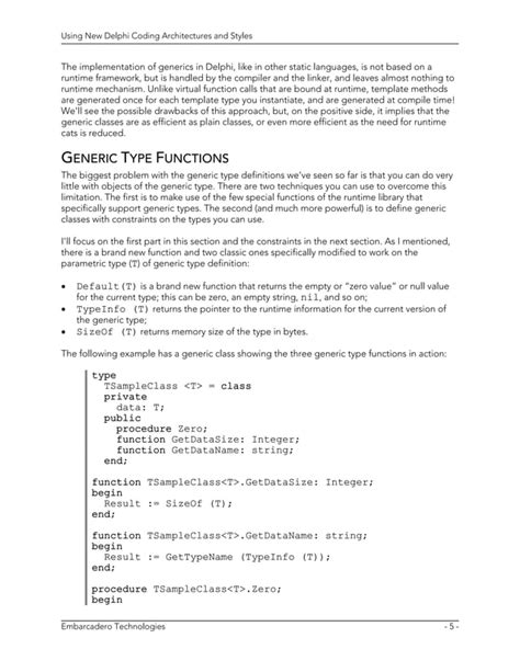 using new delphi coding styles and architectures marco cantu pdf