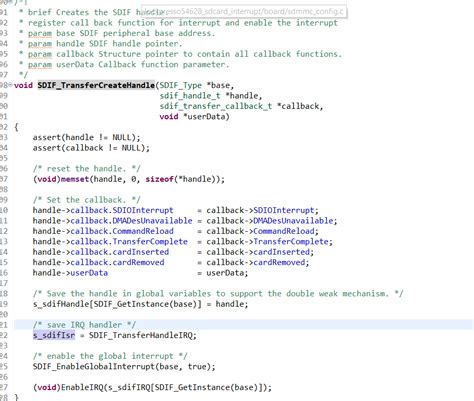 Solved How To Start Sdio Interrupts Nxp Community