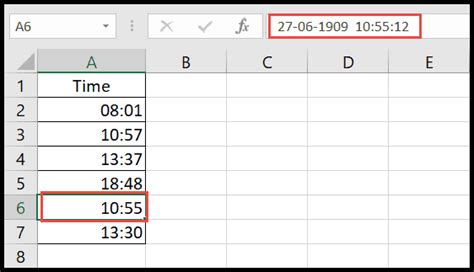 Apply Time Format Keyboard Shortcut In Excel