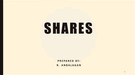 presentation on shares powerpoint slides learnpick india