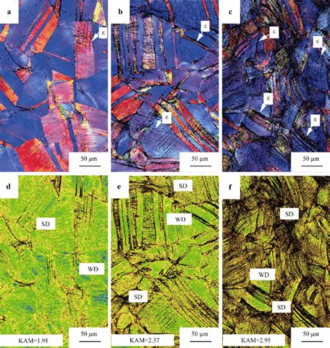 Microstructures Of As Cold Rolled Samples Under Pre Strain Of A D 0 3 Download Scientific