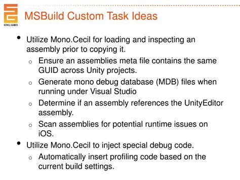 Ppt Custom Build Processes With Unity3d Powerpoint Presentation Free
